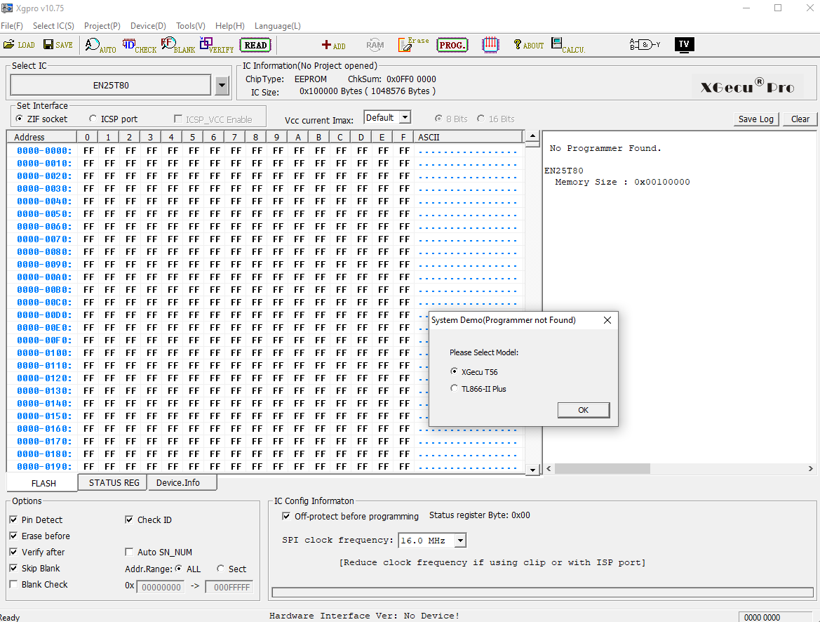 XGPro / XGecu Software - T56 / TL866II Plus v10.75 10.75 - CiklonElectro